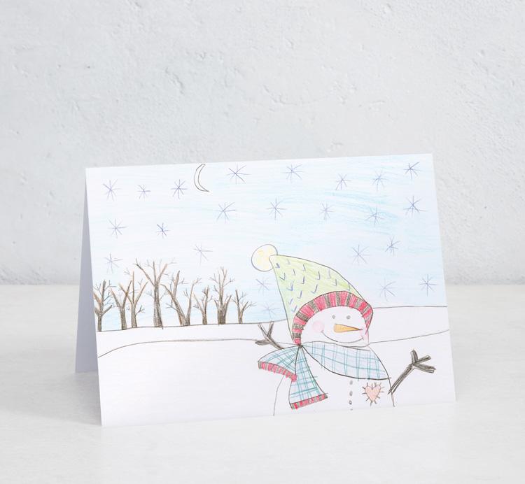 Happy Snowman (By Patient Artist Grace) – SickKids Shop